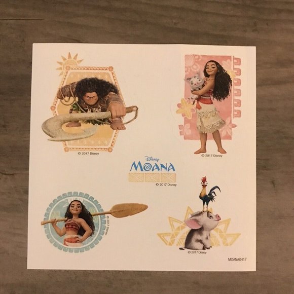 Other | Sheet Of Moana Stickers | Poshmark